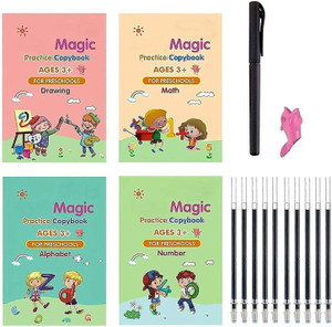 Magic Practice Copybook, Number Tracing Book For Preschoolers With Pen ...