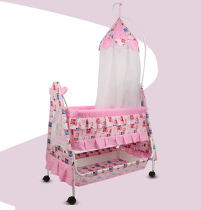 flammable Cradle for baby boy and girls. Cradle With Swing And Mosquito ...
