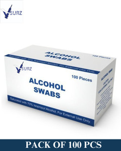 V SURZ Alcohol Swabs | 70% Isopropyl Alcohol | Antiseptic ...