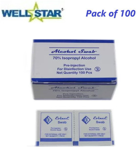 Wellstar Sealed Ideal for Pre-injection Skin Prep Contains 70% ...