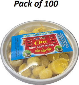 OGU Handmade Ghee Diya Batti,Jyot Batti for Pooja Aarti, Premium ...
