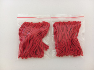 Nagaas Red Color Cotton Wick for Pooja / contains 75 pieces in each ...