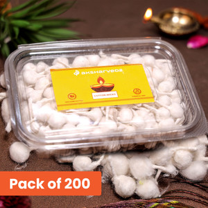 Aksharveda Cotton Diya Batti/Wicks for Pooja Cotton Wick Price in India ...