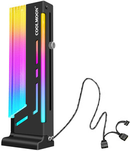 Verilux RGB Graphics Card Rack Vertical GPU Support Bracket 3pin+4pin ...