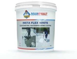 MAKPHALT Insta Flex White Elastometric Roof Waterproofing Coating in ...