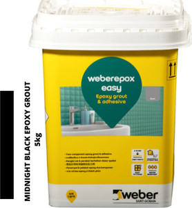 Weber Saint Gobain EPOXY GROUT MIDNIGHT BLACK Color 5KG(BLACK)) (5 kg ...