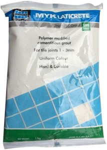 MYK LATICRETE UNSANDED GROUT 600 SERIES 1kg (BRIGHT WHITE) (1 BOX OF 10 ...