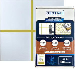 Destine Epoxy Grout for Tiles (Colour: Mustard Yellow) |Tile Grout|Tile ...