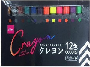 Flipkart.com | Daiso Japan 12 PCS NEON CRAYONS FROM JAPAN
