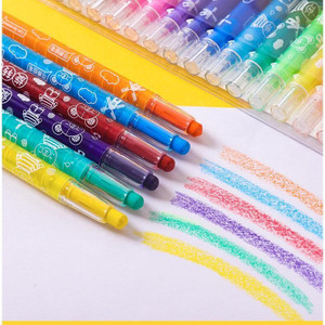 Flipkart.com | Gomzy Coloring kit Twistable 24 Shades Rolling Crayons Pen