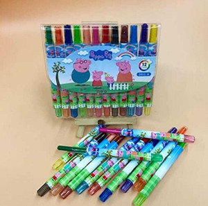 Flipkart.com | Poohan PEPPA TWISTING ROLLING CRAYONS COLOURS FOR KIDS ...