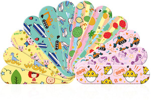 HASTHIP 120 Pcs Mini Children's Breathable Band Aid Waterproof Cartoon ...