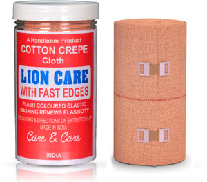 LION CARE Crepe Bandage (Pack of 2) 10cm X 4 Meter Crepe Bandage Price ...
