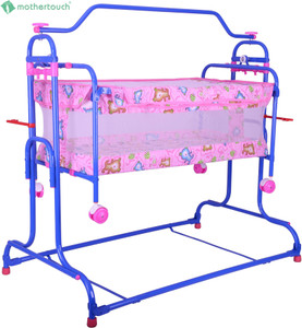 MOTHERTOUCH High Compact Cradle-Baby Cot For Baby Boys & Girls (PINK ...