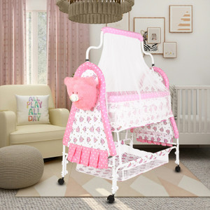 LOL-FUN Cradle for kids cradle for baby boy and girl Cradle With Swing ...