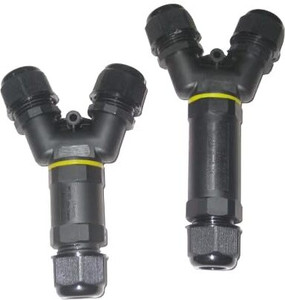 POWER CONNECT IP68 Rated 2, 3 & 5 Pin Small Waterproof Y Shape ...