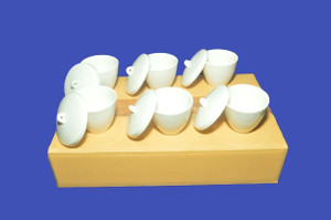 J Porcelain nTall form Crucible with Lid Pack of 6 Crucible Price in ...