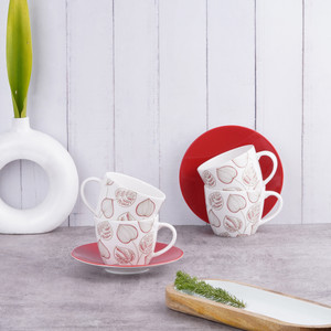 DANDY LINES Pack of 12 Bone China Royal Red Spades, 50037 Price in ...