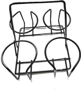 90 Degree Pack of 1 Steel Cutting Tea Glass Stand Holder with Handle ...