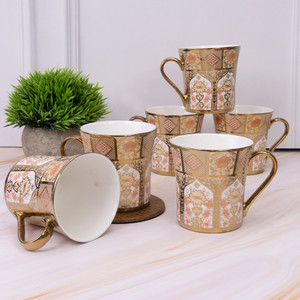 U.P.C. Pack of 6 Ceramic Premium Cup Set, Tea Cup Set, Tea Set Or ...