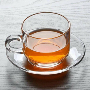 kelvee Pack of 12 Glass Roma Glass Tea 6 Cup and 6 Saucer | Coffee Cup ...
