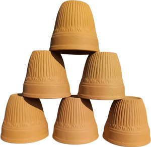 The Home Care Pack of 6 Pottery Mitti Clay Kullad/Kulhad Ceramic ...