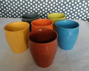 RAGHAV EMPORIUM Pack of 6 Ceramic Premium kulad Design Tea Coffee ...