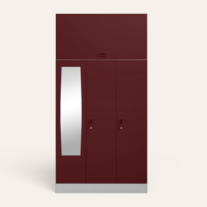 Godrej Interio Slimline 3 Door with Locker, Drawer, Overhead Unit and ...