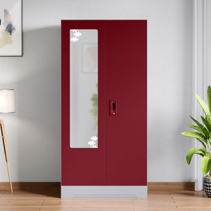 Godrej Interio Slimline 2 Door with 2 shelves with Star Design Mirror ...