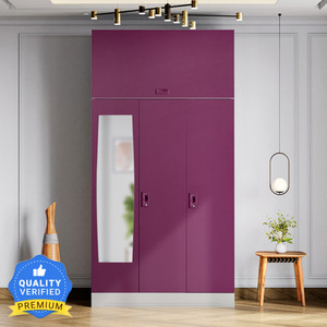 Godrej Interio Slimline 3 Door with Locker, Drawer, Overhead Unit and ...