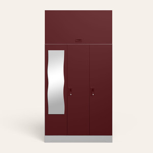 Godrej Interio Slimline 3 Door with Locker, Drawer, Overhead Unit and ...