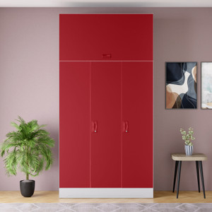 Godrej Interio Slimline 6 Shelves, 2 Drawers, With Overhead Unit Metal ...