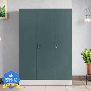 Godrej Interio Slimline 3 Door with Locker, Drawer Metal Almirah Price ...