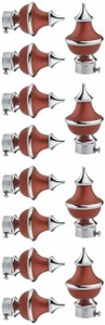 Kreyam's Maroon Rod Rail Bracket, Curtain Knobs Metal Price in India ...