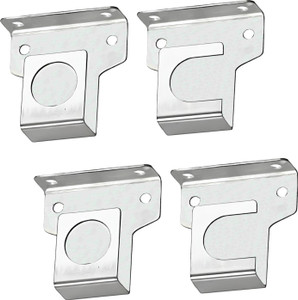Circle Silver Rod Rail Bracket, Curtain Knobs Metal Price in India ...