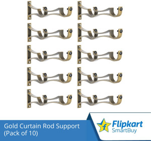 Flipkart SmartBuy Gold Rod Rail Bracket Metal Price in India - Buy ...