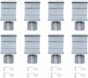 Inkart Silver Curtain Knobs, Rod Rail Bracket Metal Price in India ...