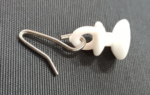 FapBadri Plastic Runner for C Channel/Curtain Track with Metallic Hooks ...