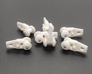 FapBadri Plastic Runners/Sliders/Rollers for Curtain Channel-White-50 ...