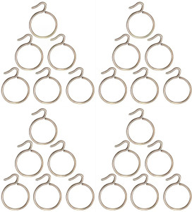 Sureify Steel Curtain Ring 1.5 Inches Silver Hooks Parda Hooks cloth ...