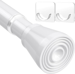 HASTHIP Retractable Curtain Rod Spring Tension Adjustable 32.6-59 ...