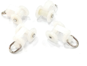 FapBadri Runners/Sliders for M Track/Curtain Channel-White-20 Pieces ...