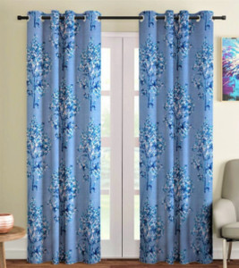PMW 300 cm (10 ft) Window Cotton Room Darkening Curtain (Pack Of 2 ...