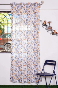 Parda Online 152 cm (5 ft) Net Transparent Window Curtain Single ...