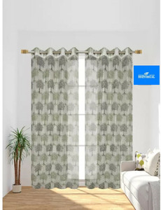 Rhetorical 152 cm (5 ft) Tissue Transparent Window Curtain (Pack Of 2 ...