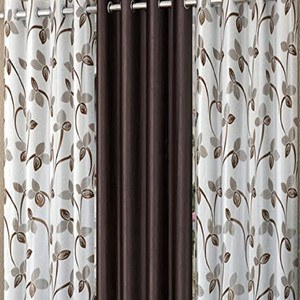 GEET TRADER 152 cm (5 ft) Polyester Room Darkening Window Curtain (Pack ...