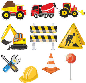 Pretty UR Party Construction Paper Cutouts for Birthday Parties, Party ...