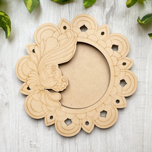 CLITHS Cliths MDF 3D Pooja Thali/Platter - 12 Inch Mayura Design Multi ...