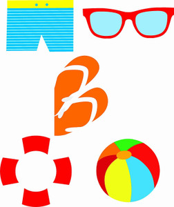 Pretty UR Party Splash Pool Theme Paper Cutouts for Birthday Parties ...