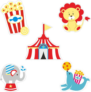 Pretty UR Party Carnival Theme Paper Cutouts for Birthday Parties ...